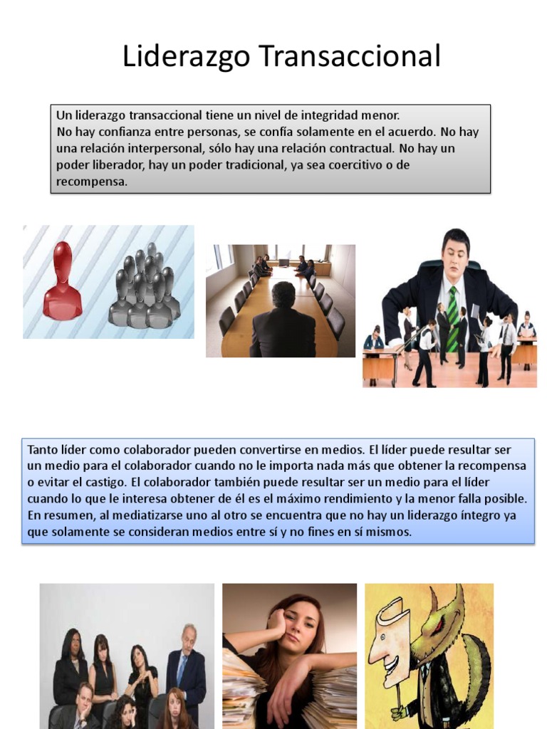 Liderazgo Transaccional | PDF | Liderazgo | Conceptos psicologicos