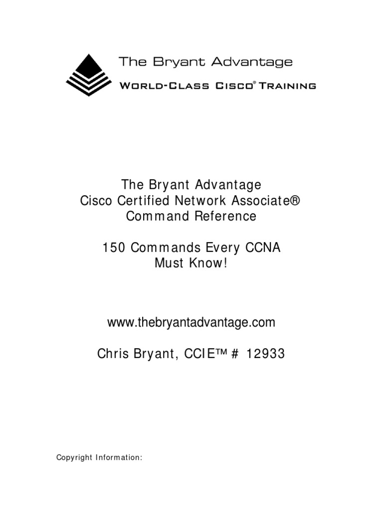 150 Vital CCNA Commands | PDF | Business