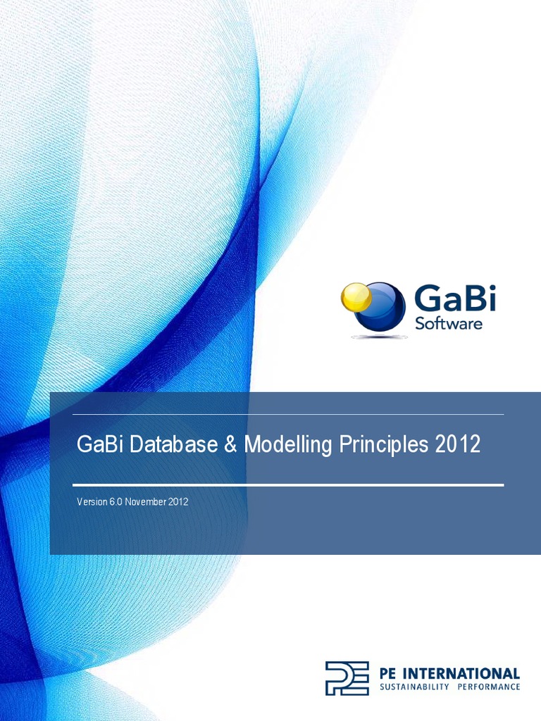 Gabi Modelling Principles | PDF | Life Cycle Assessment | Databases