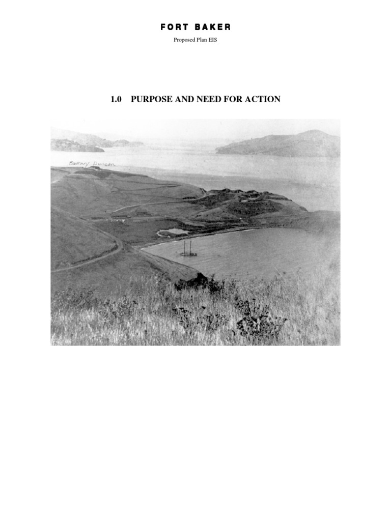Fort Baker Plan | PDF | National Environmental Policy Act | National ...