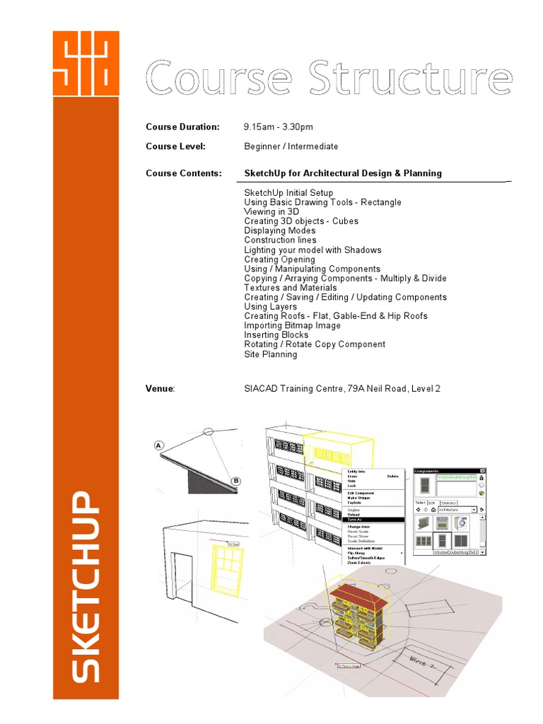 SketchUp Course Structure | PDF