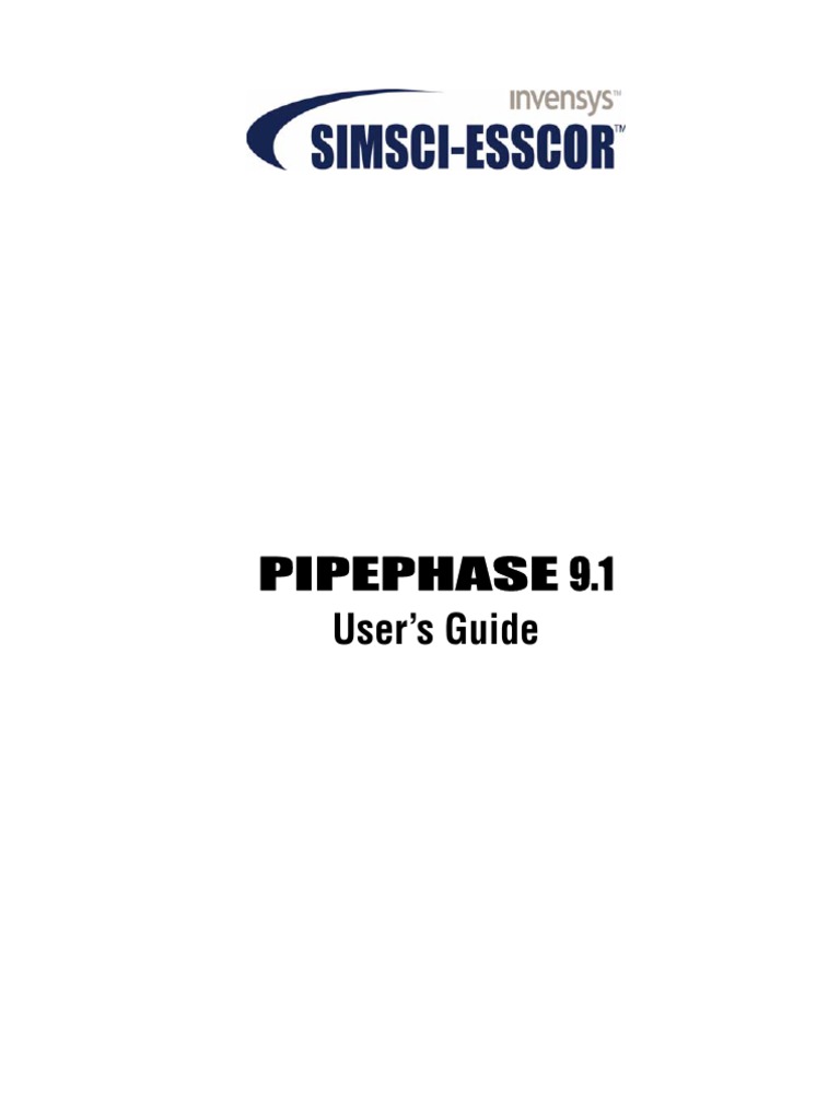 Pipephase 9.1: User's Guide | PDF | Phase (Matter) | Gases