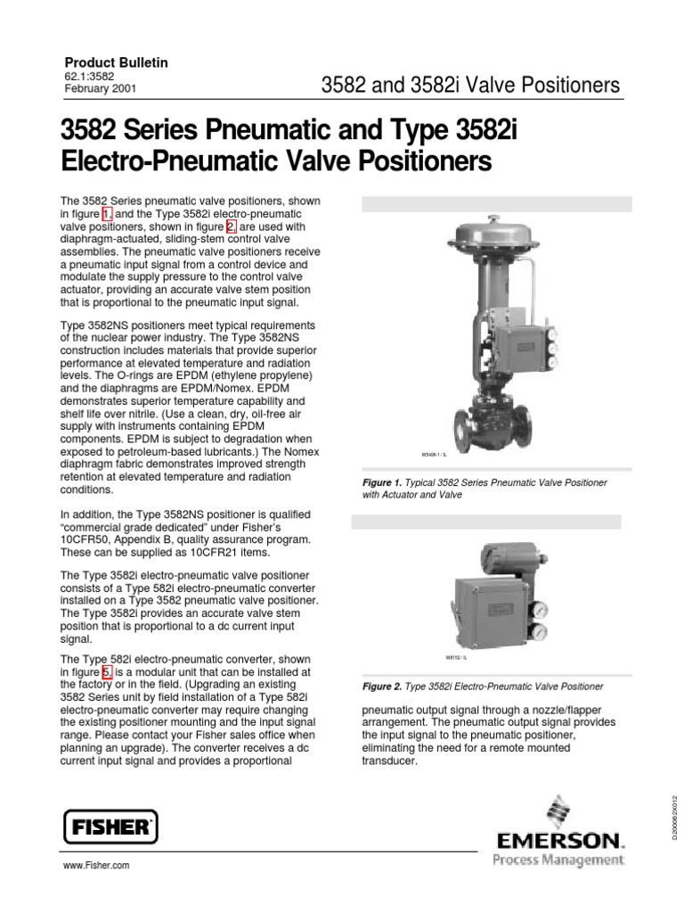 Posicionador Fisher 3582i | PDF | Valve | Actuator