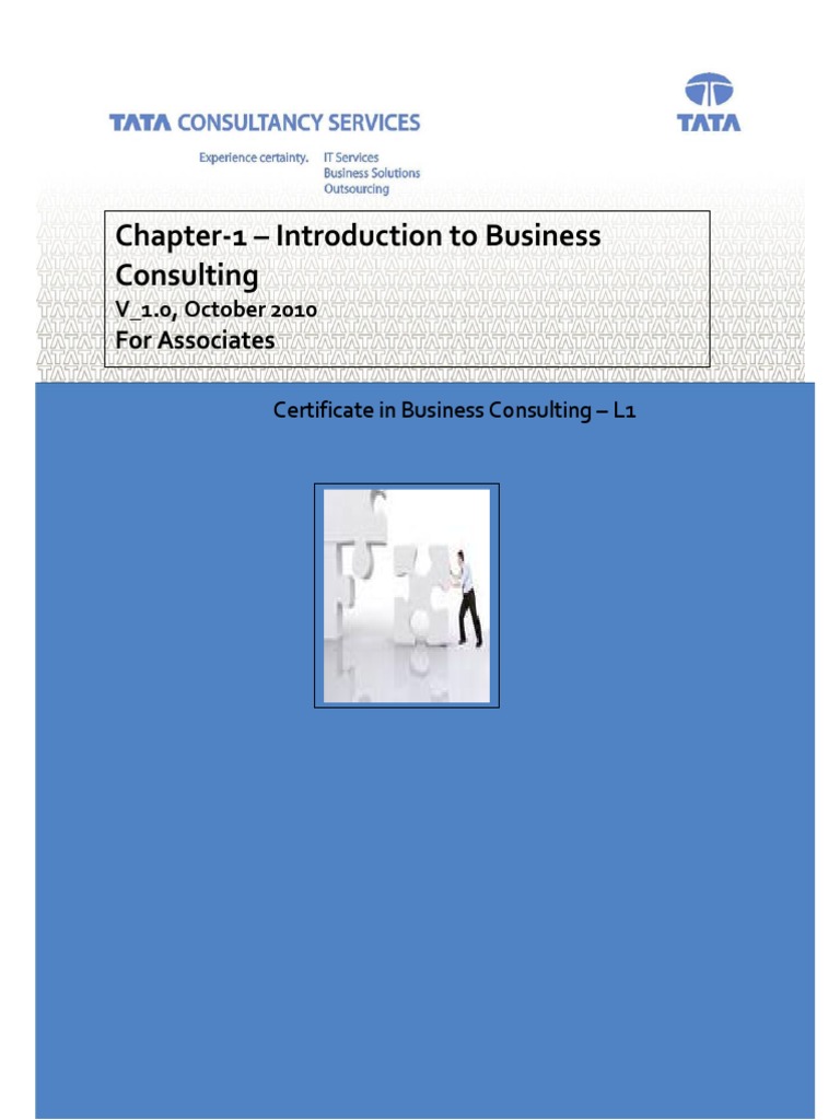 Chapter-1 - Introduction To Business Consulting: For Associates | PDF ...