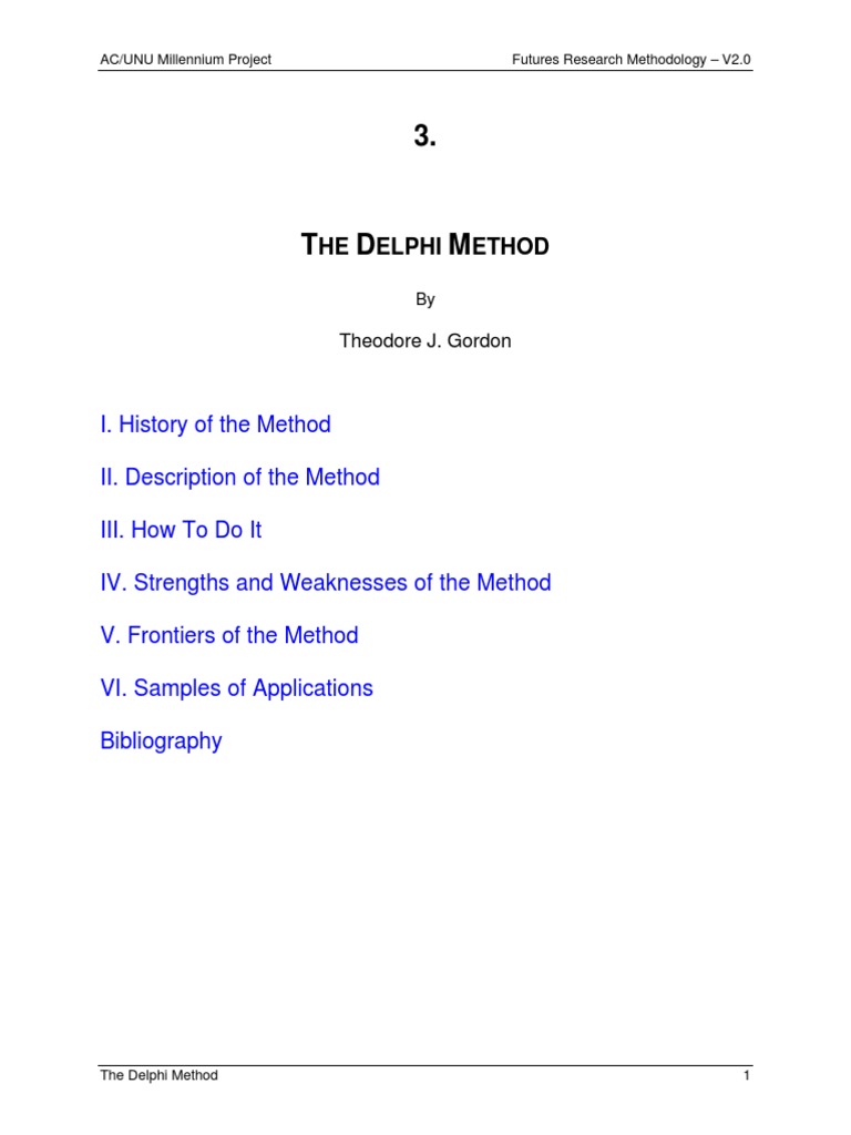 Delphi Method | PDF | Expert | Questionnaire