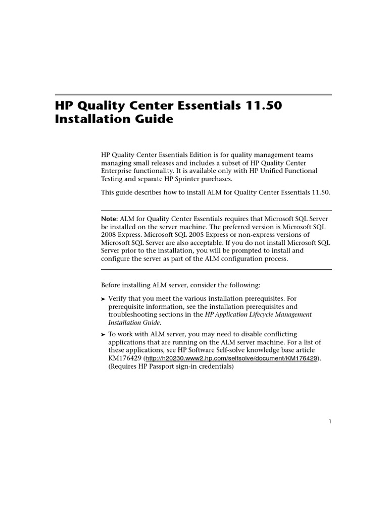 QC Essentials Install Guide | PDF | Microsoft Sql Server | Installation (Computer Programs)