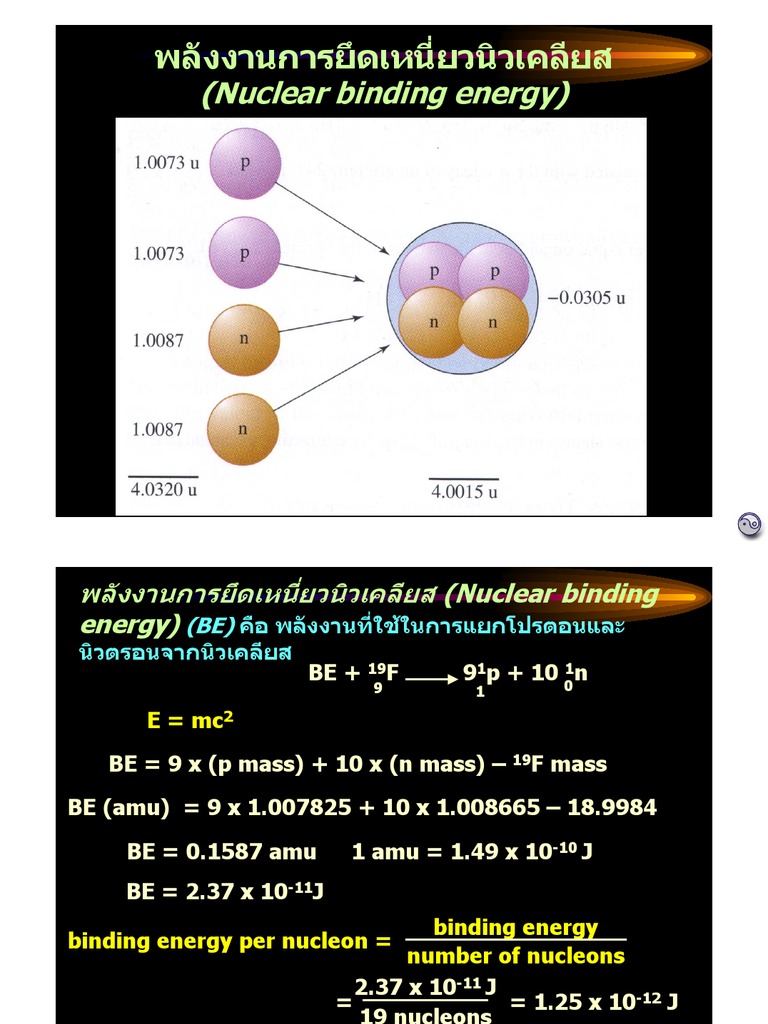 Nuclear Binding Energy | PDF