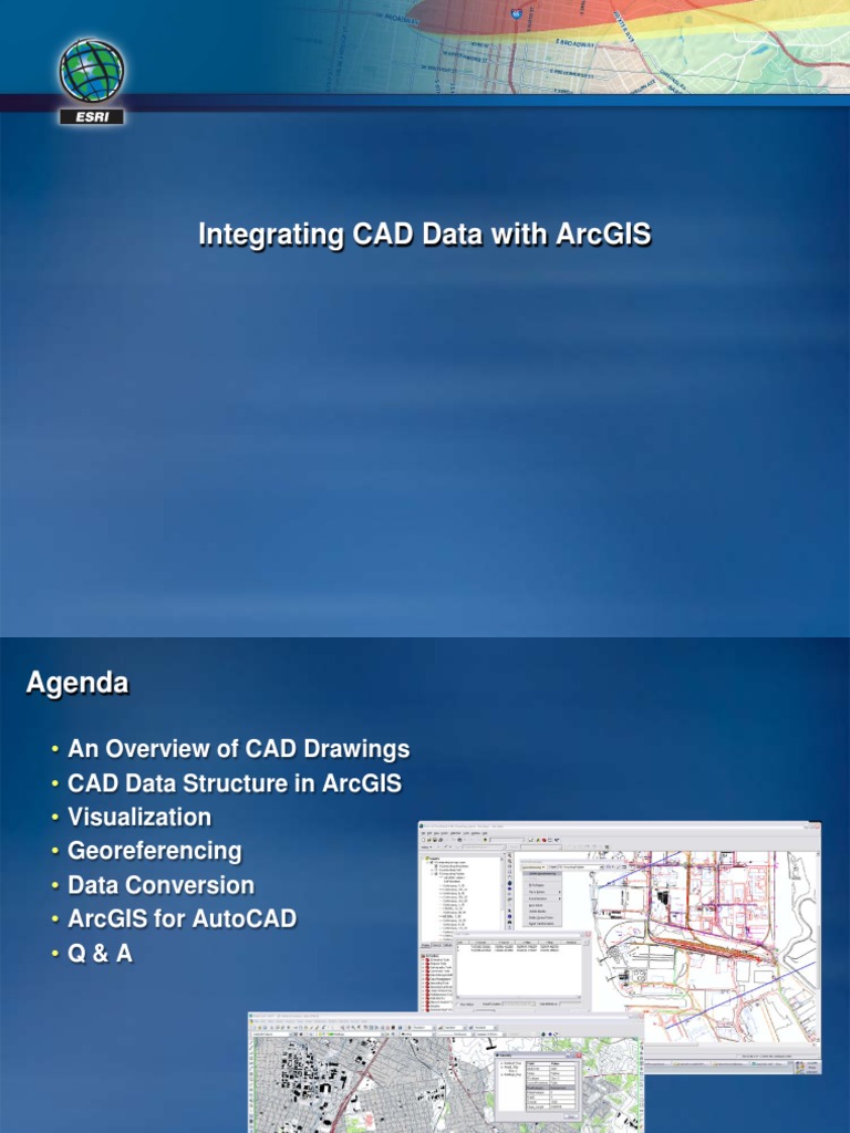 Integrating Cad Data With Arcgis | PDF | Arc Gis | Auto Cad