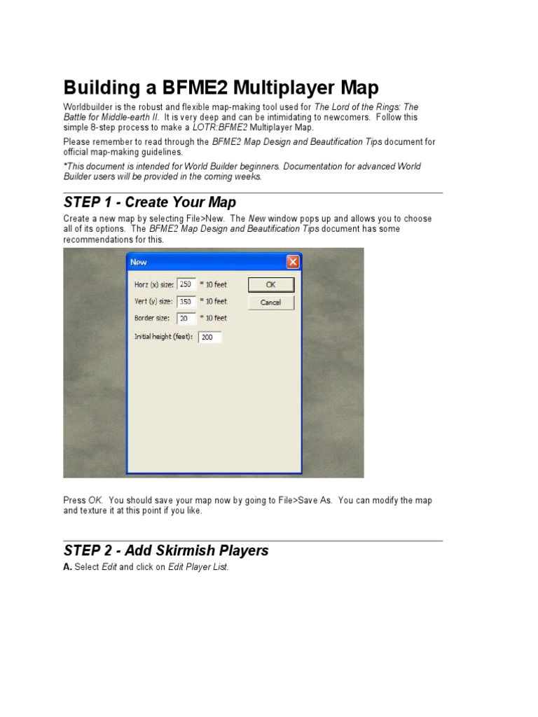 BFME2 MP Map Process | PDF | Leisure