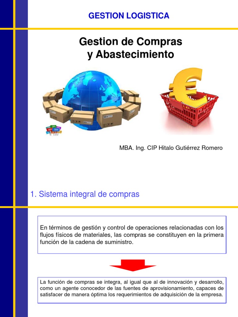 Gestion de Compras y Abastecimientos | PDF | Inventario | Logística