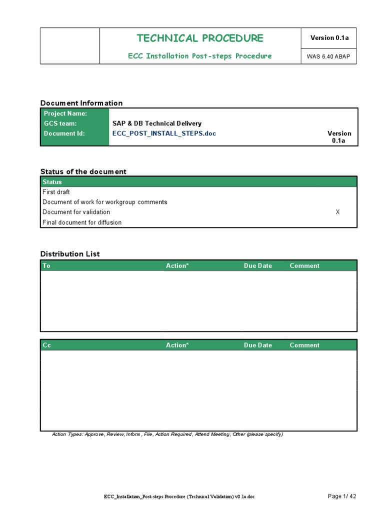 Ecc Post Install Steps | PDF | Oracle Database | Kernel (Operating System)