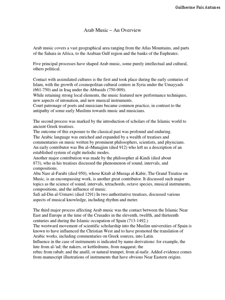 Arab Music | Arabic | Mode (Music) | Free 30-day Trial | Scribd