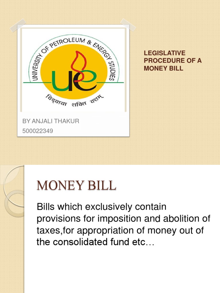 Legislative Procedure for Money Bills in India: An Overview of Key ...