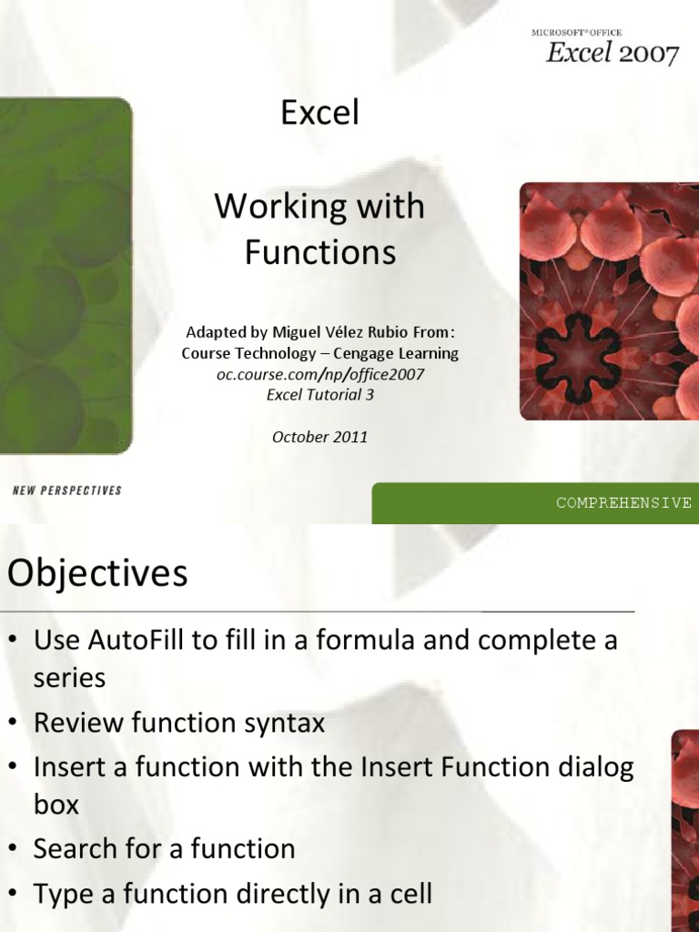 Excel Functions | PDF | Microsoft Excel | Interest