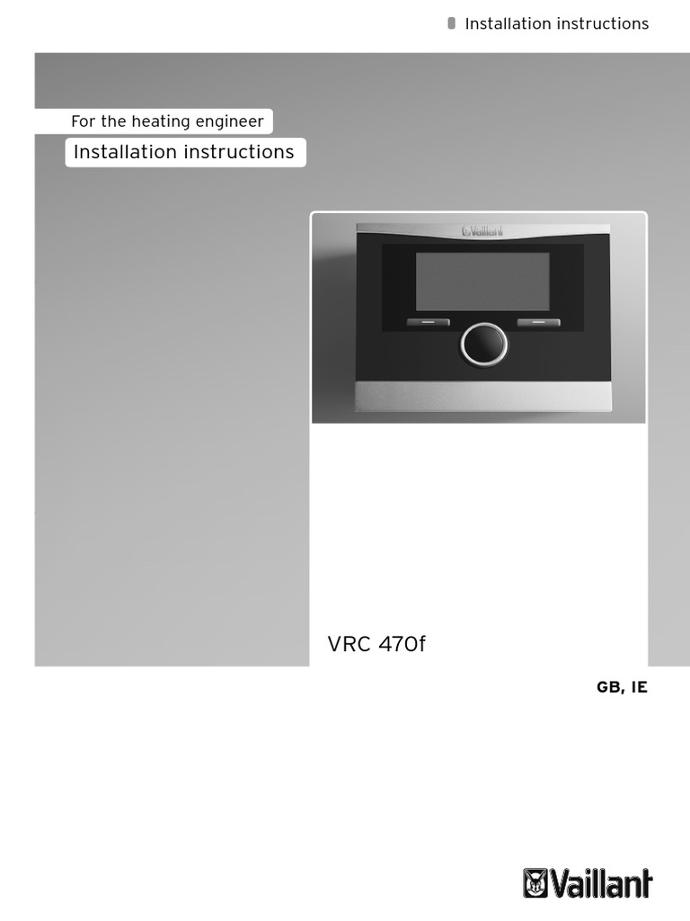 VRC 470f Installation Maual | PDF | Mains Electricity | Electrical ...