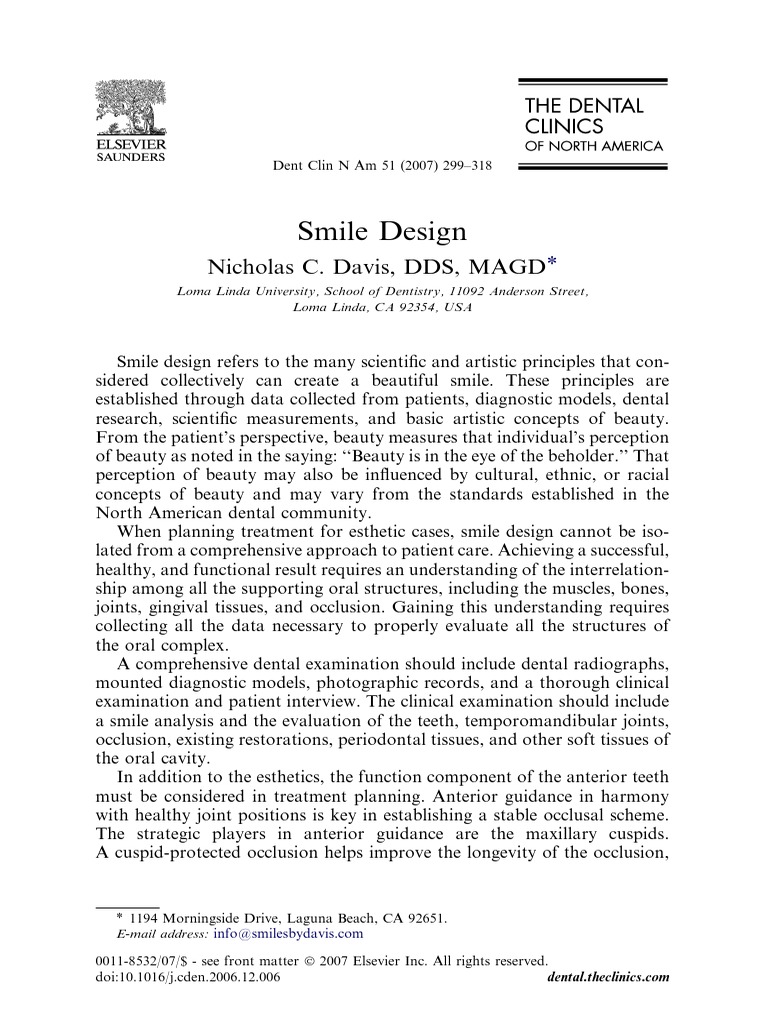 Smile Design | PDF | Dentistry | Mouth