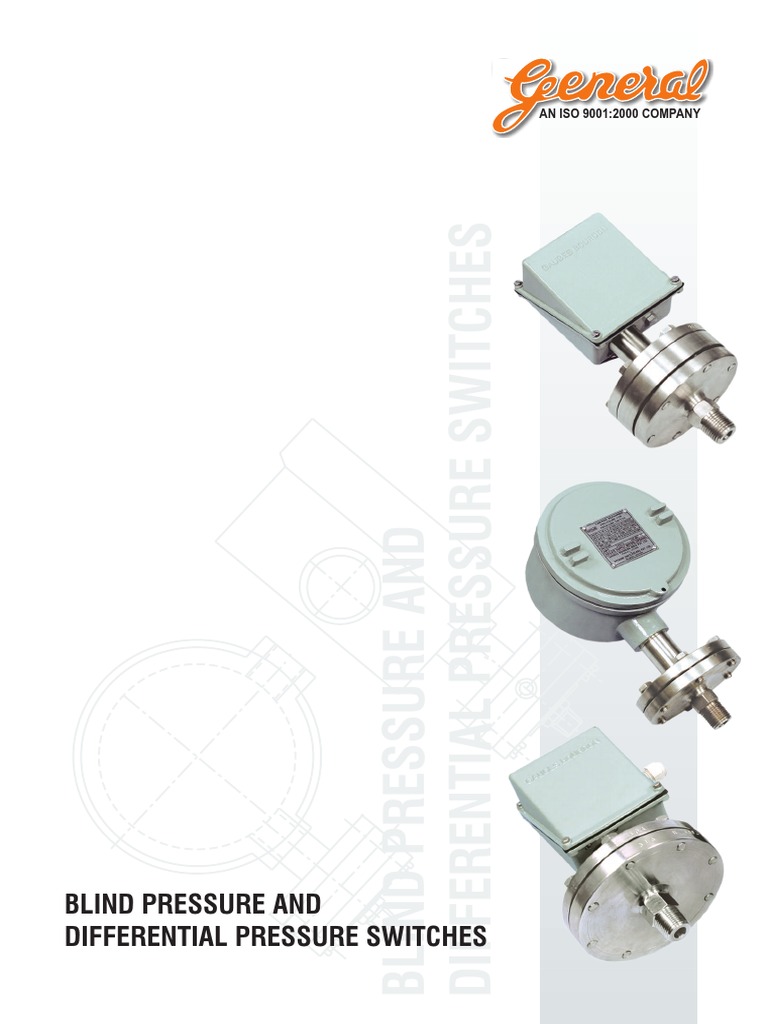 Blind & Differential Pressure Switches | PDF | Pressure Measurement ...