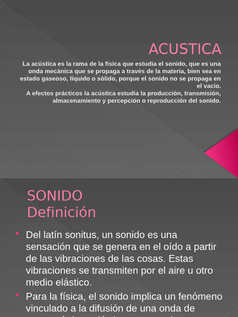 ACUSTICA | PDF | Sonido | Velocidad del viento
