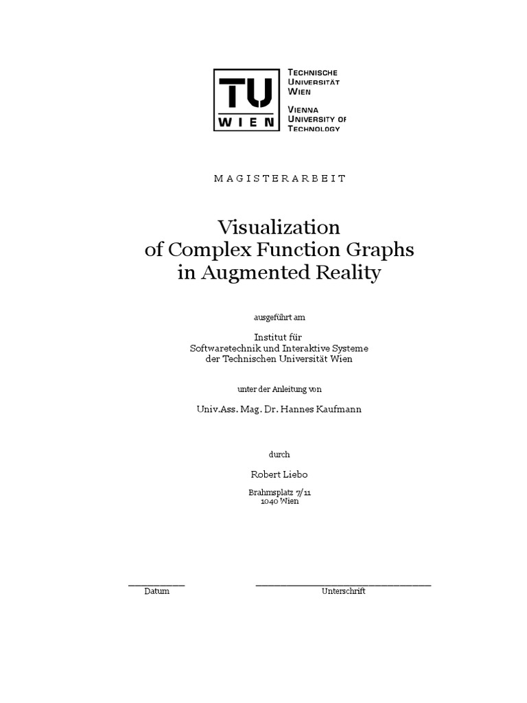 Visualization of Complex Graphs in Augmented Reality | PDF | Virtual Reality | Visualization ...