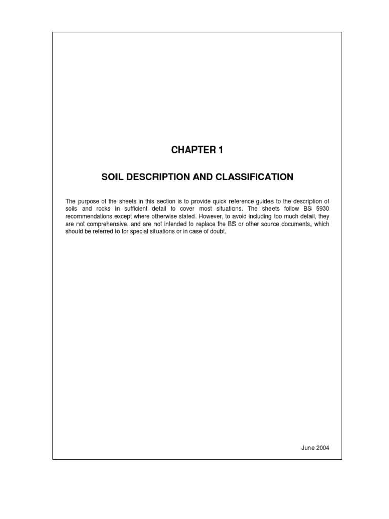 Soil Description & Classification | PDF | Weathering | Soil