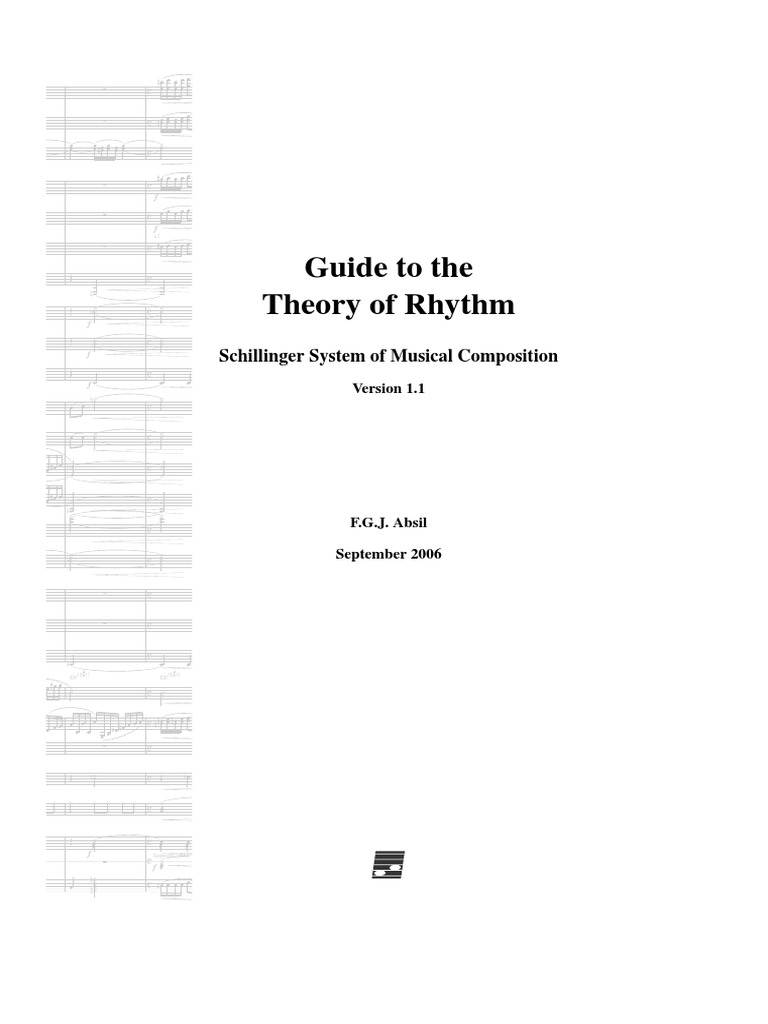 Guide To Schillinger's Theory of Rhythm | PDF | Rhythm | Musical Forms