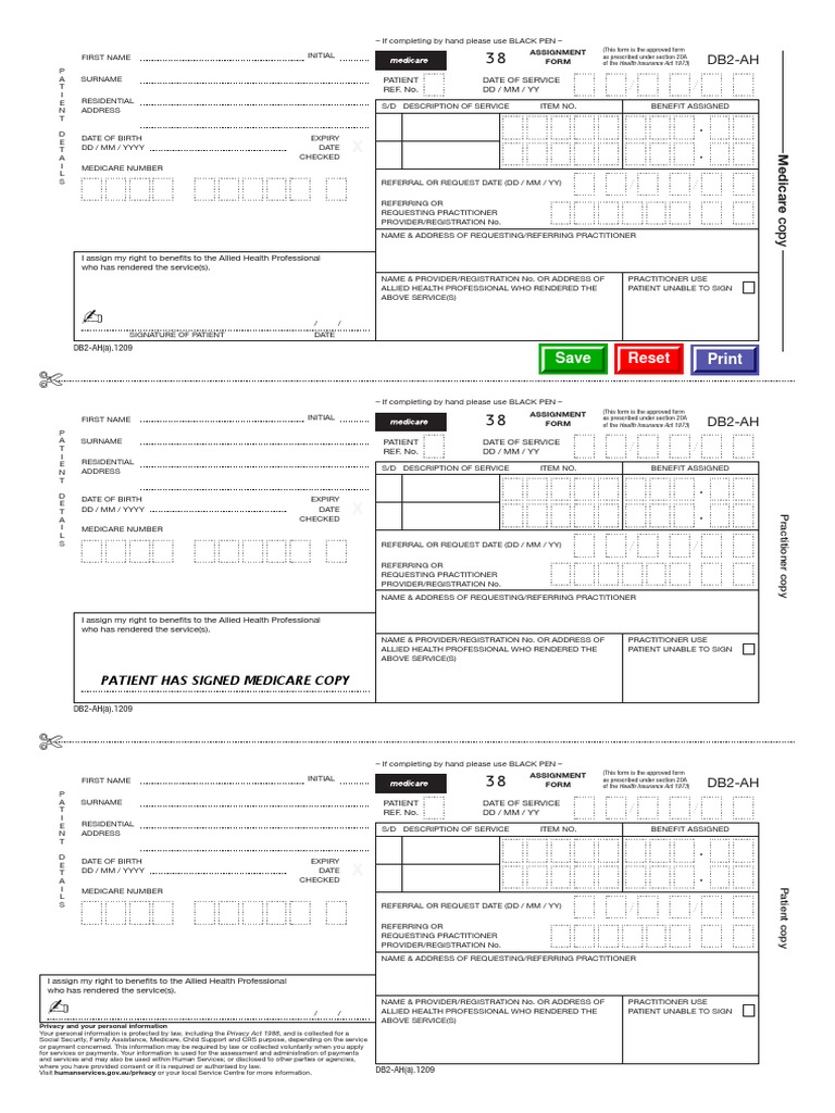 Medicare Rebate Form | PDF | Medicare (United States) | Personally ...