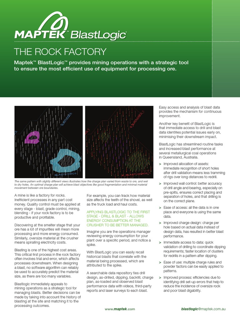 BlastLogic Benefit The Rock Factory | PDF | Mining | Industries
