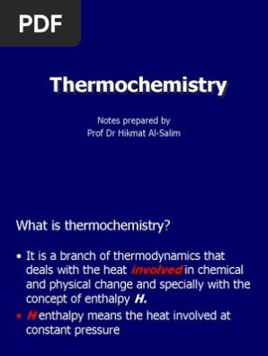 Thermochemistry