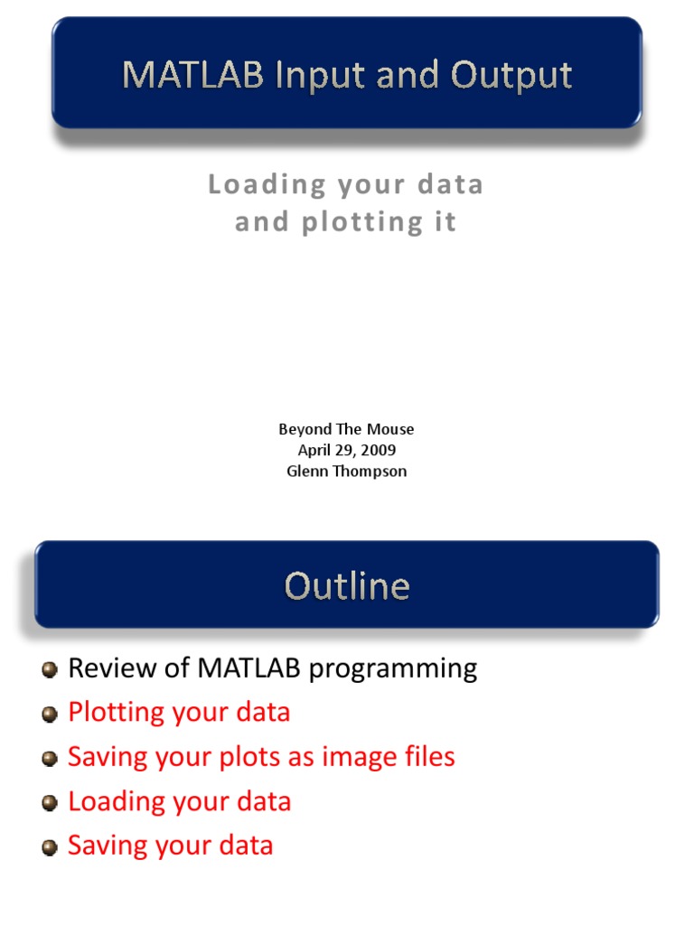 Lecture Matlab Pdf File Format Text File