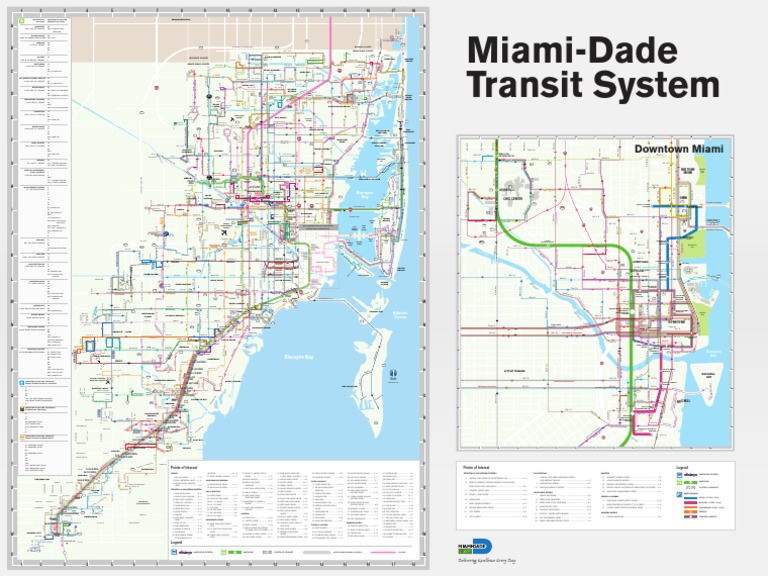 Miami Dade Transit Route Map | Miami Dade County | Public Services Of ...