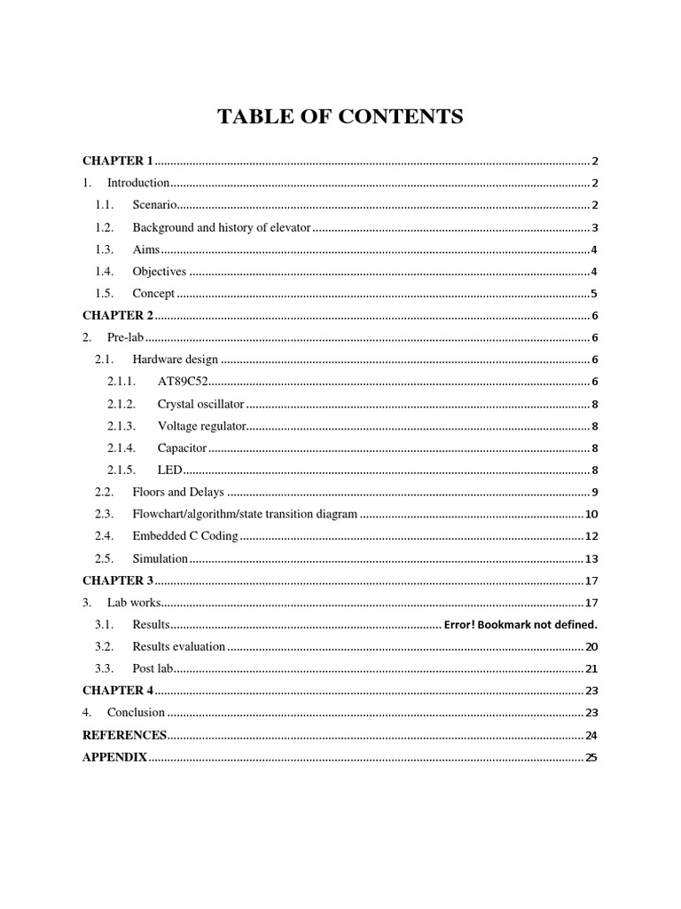 Elevator System Using Microcontroller | PDF | Electronic Oscillator ...