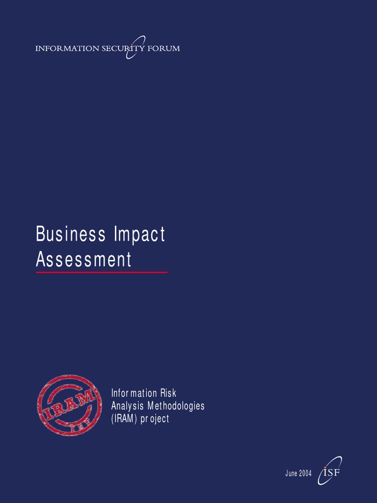 IRAM - Business Impact Assessment | PDF | Risk Management | Threat ...
