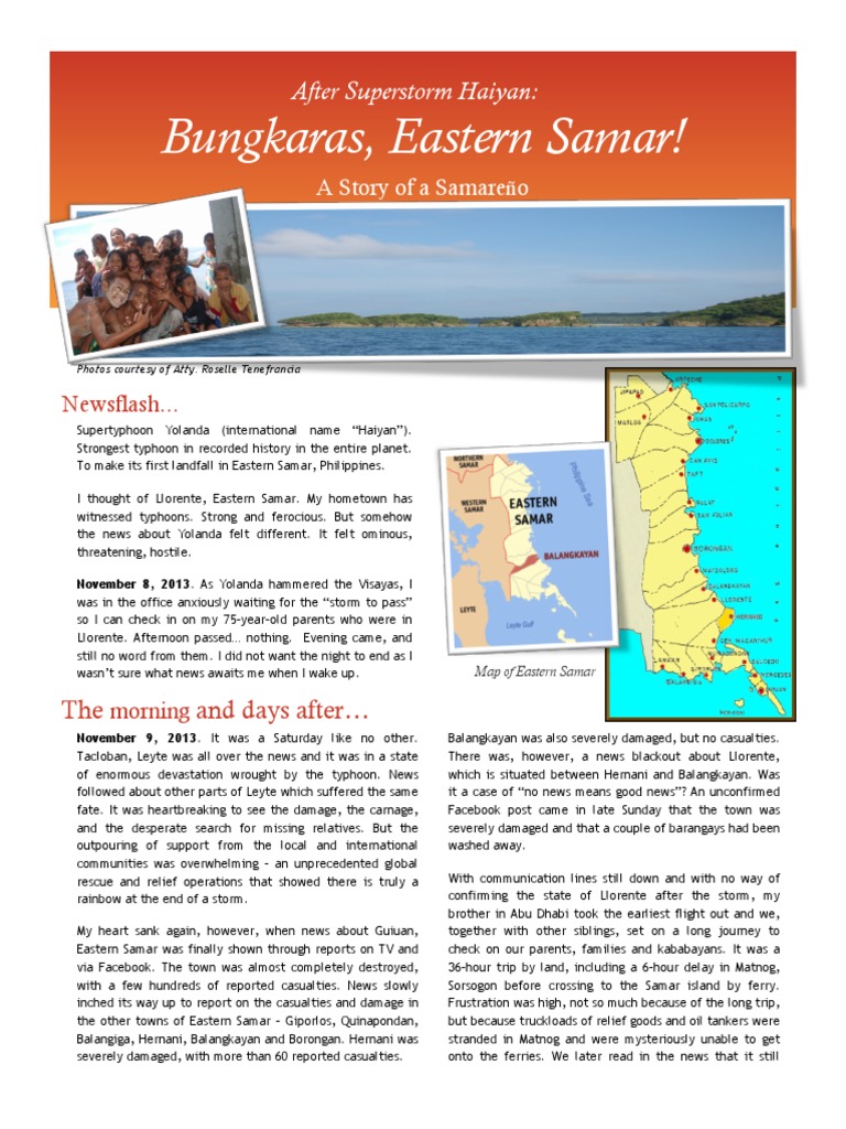 Eastern Samar's Resilience Post-Yolanda | PDF