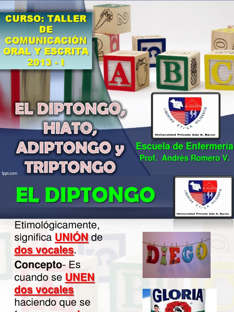Diptongo, Hiato, Adiptongo y Triptongo | PDF