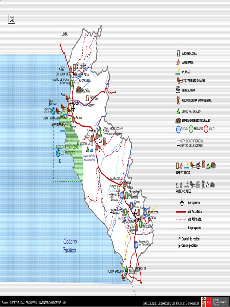 Mapa Turistico de Ica | PDF