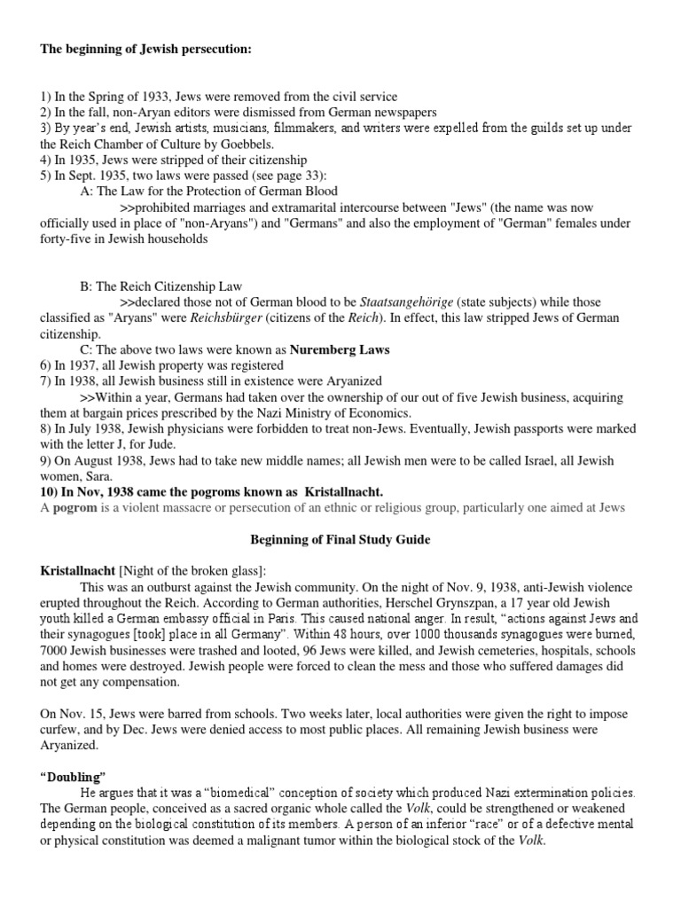 Final Study Guide 178 | PDF | Heinrich Himmler | Nazi Germany