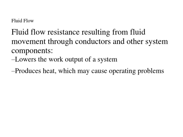 Understanding Fluid Flow Resistance | PDF