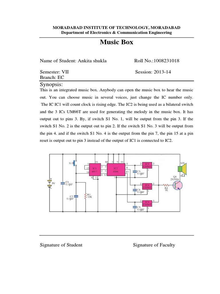 Integrated Music Box Project | PDF
