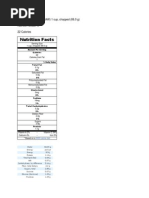 Bean Nutrition Comparison Chart | PDF