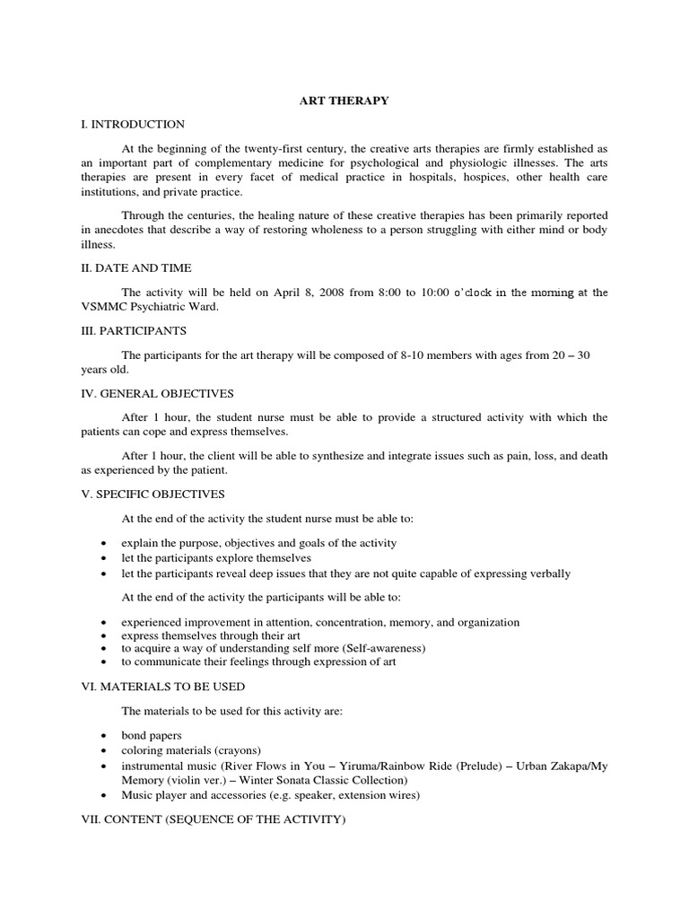 Art Therapy | PDF | Art Therapy | Mood (Psychology)