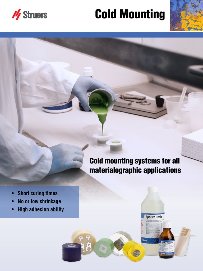 Struers EpoFix Cold Mounting Systems | PDF | Epoxy | Porosity