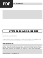 Site Security Plan | PDF | Traffic | Security Guard