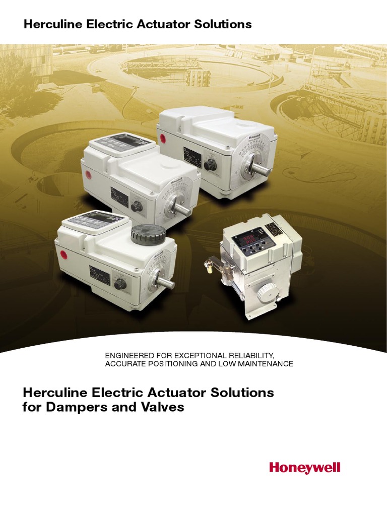 Herculine Electric Actuator Solutions For Dampers and Valves | PDF ...