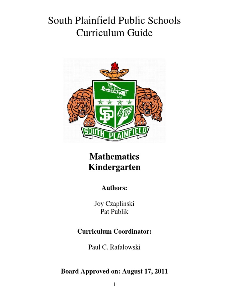Kindergarten Math Guide | PDF | Shape | Argument