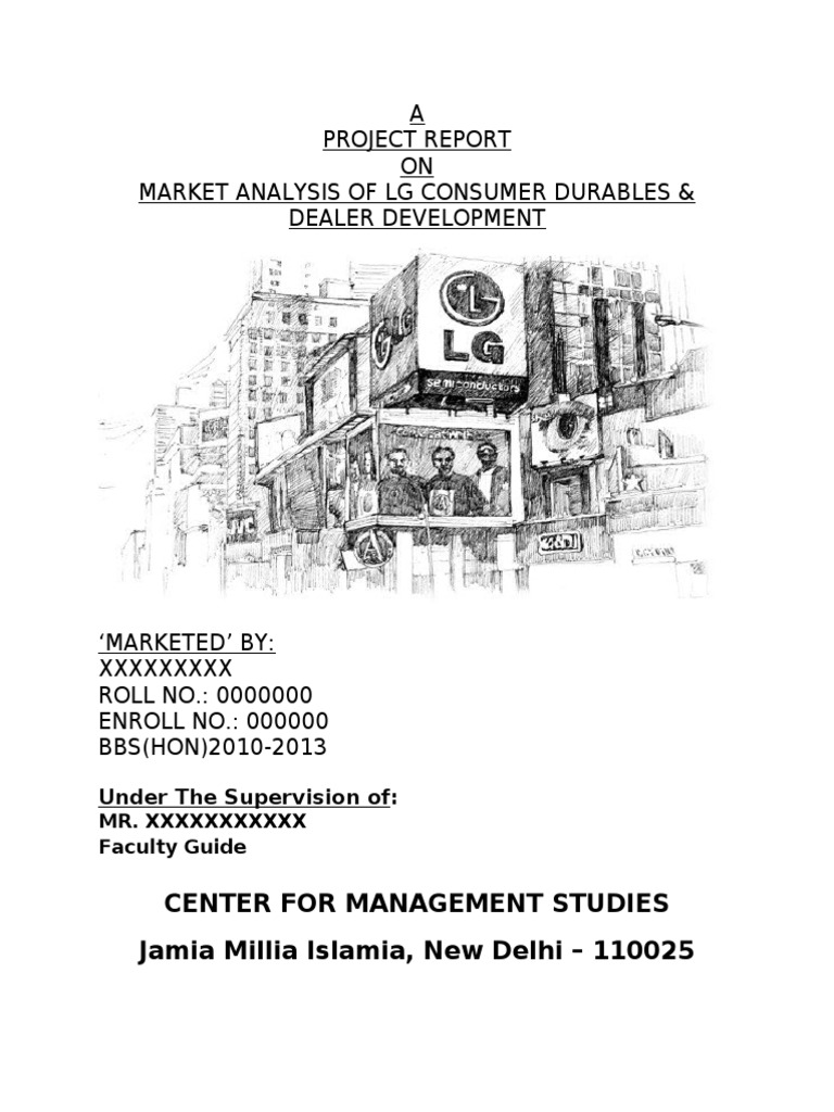 LG Marketing Project Report | PDF | Warehouse | Retail
