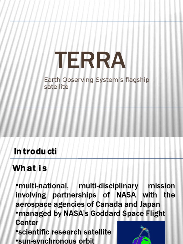 Terra: Earth Observing System's Flagship Satellite | PDF | Goddard ...