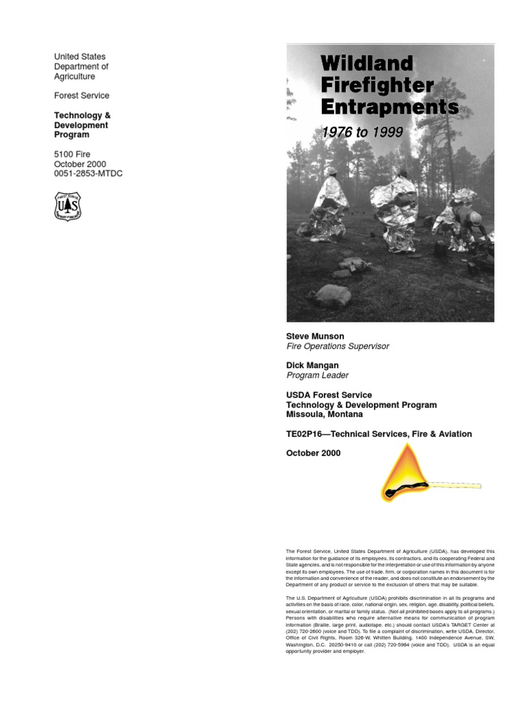 Analysis of Firefighter Entrapments | PDF | Firefighter | Wildfire
