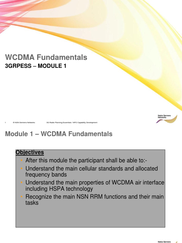 WCDMA Fundamentals | PDF | High Speed Packet Access | 3 G