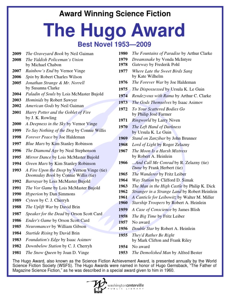 Hugo Awards 09 | PDF | Science Fiction | American Speculative Fiction
