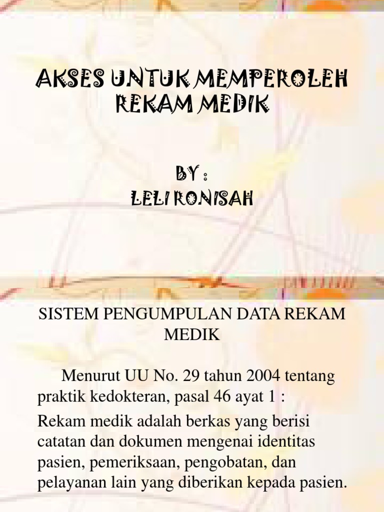 Akses Untuk Memperoleh Rekam Medik | PDF | Pengembangan Diri ...